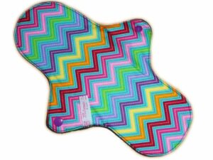 Serviette hygiénique lavable ZIG ZAG (L : Flux moyens à forts) - Zéro ...